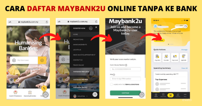 Tak Perlu Pergi Bank, Ini Cara Daftar Maybank2U Online Banking. Boleh Semak Duit Bantuan Dah ...