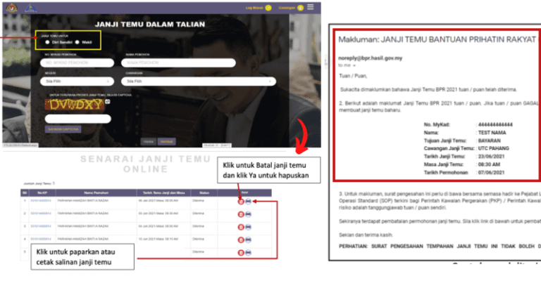Cara Mohon e-Janji Temu LHDN Untuk Rayuan BPR 2021 Mulai 15 Jun Hingga 30 Jun