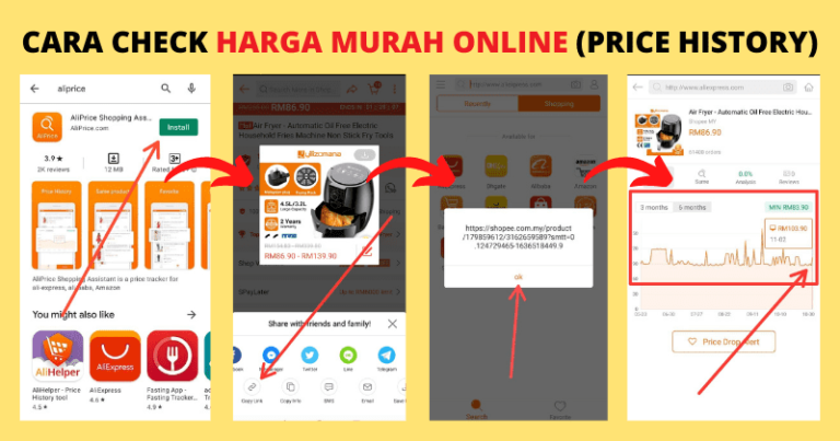 Cara Semak Harga Murah Waktu Sale Beli Online Shopping (Price History)