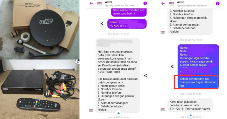 Cara Tutup Akaun Astro Dengan Mudah Melalui Facebook, Telefon, Emel & Kaunter