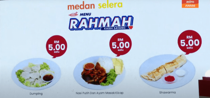 Menu Rahmah RM5 Makan Tengah Hari Malam Bawah Harga RM5 Di 15 000 Premis menu-rahmah-rm5-makan-tengah-hari-malam-bawah-harga-rm5-di-15-000-premis