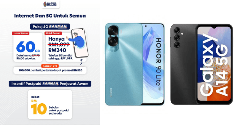 Pakej 5G Rahmah: Beli Telefon 5G Hanya RM120 Untuk B40, RM240 Untuk ...